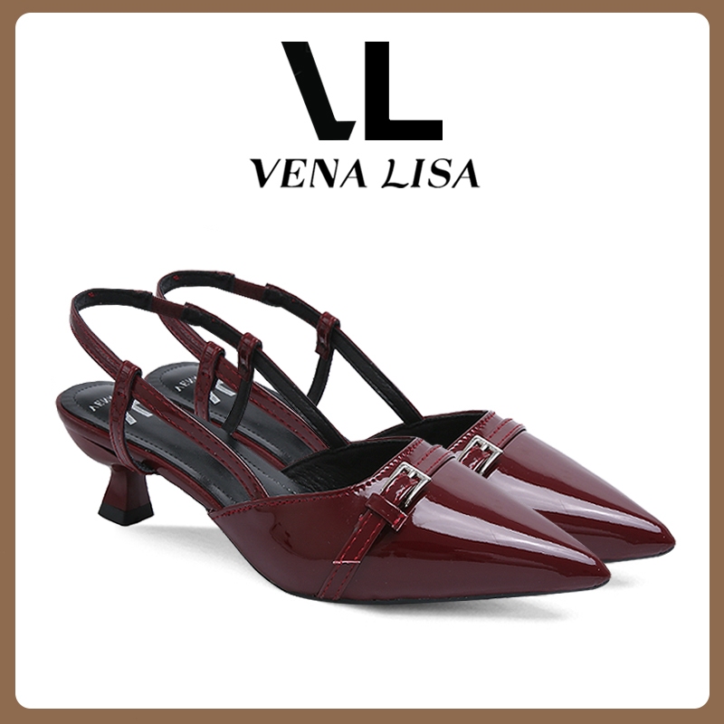 Venalisa Heels Sandal For Woman 2 inch Korea Retro Pointed Bright ...