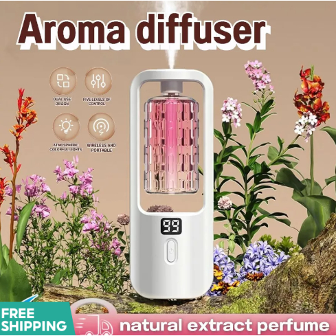 Digital display Rechargeable Fragrance Machine Automatic Aroma Diffuser humidifiers | Shopee ...