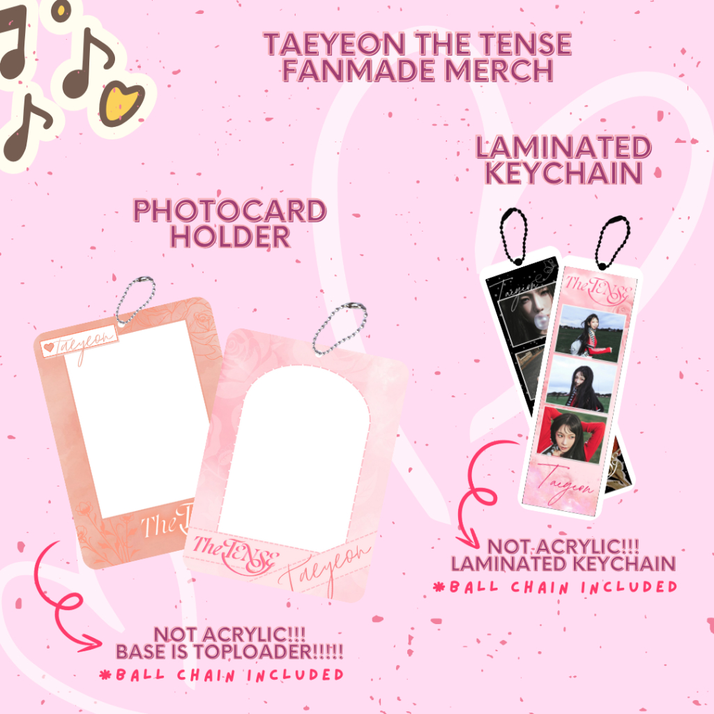 TAEYEON THE TENSE PHOTOCARD HOLDER DECO TOPLOADER LAMINATED KEYCHAIN ...