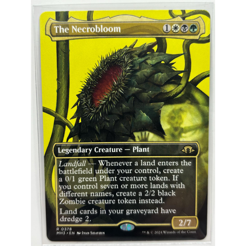 MTG TCG | MH3-0378 R (Borderless Non-Foil) The Necrobloom | Shopee ...
