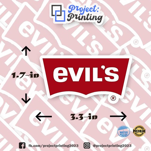 EVIL'S (Premium Waterproof and Fade-resistant Stickers) | Shopee ...