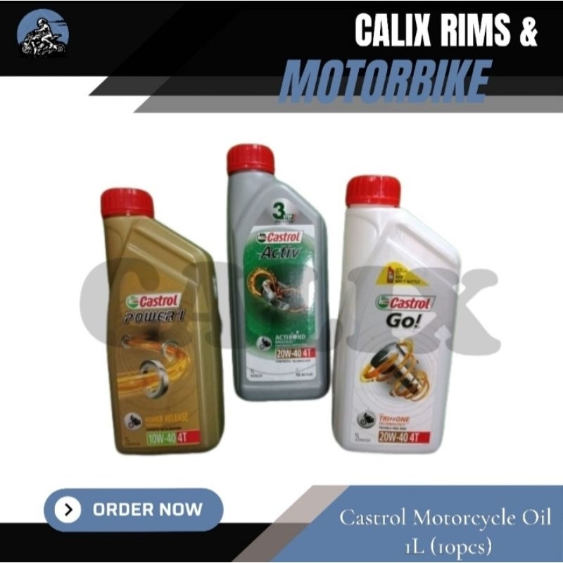 Castrol Motorcycle Oil 1L (10pcs) | Shopee Philippines