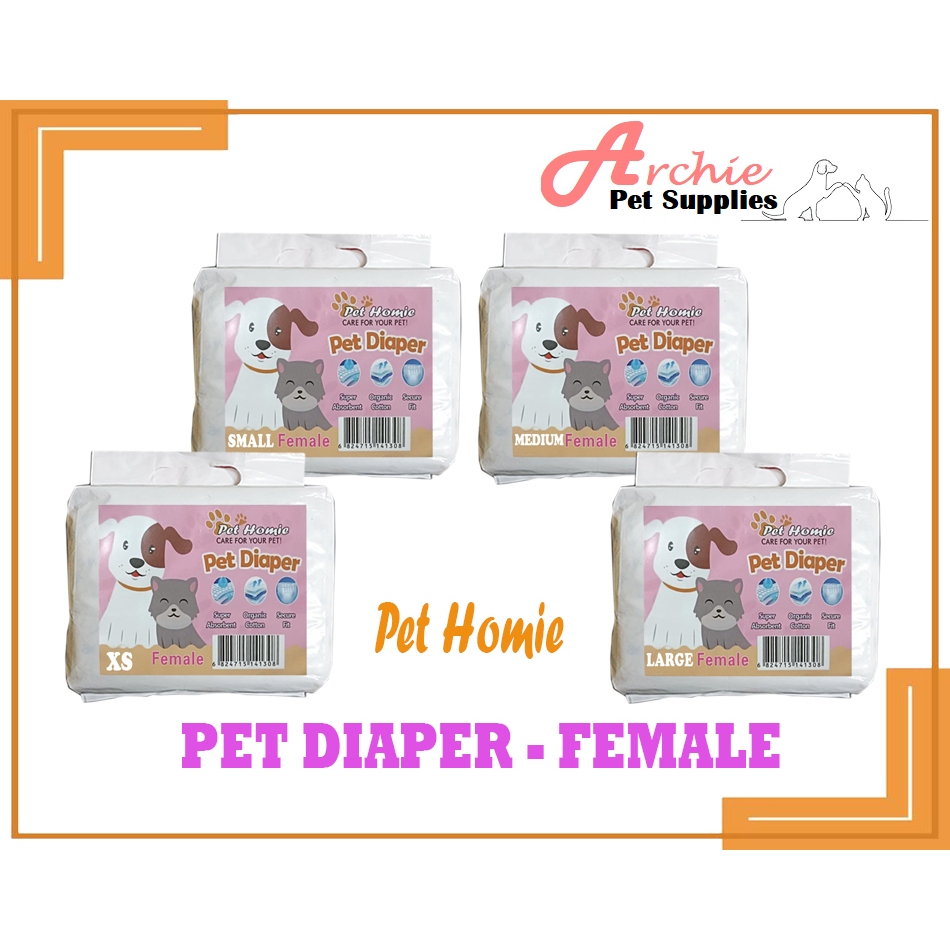 Pet Homie - PET DISPOSABLE DIAPER for FEMALE | Shopee Philippines