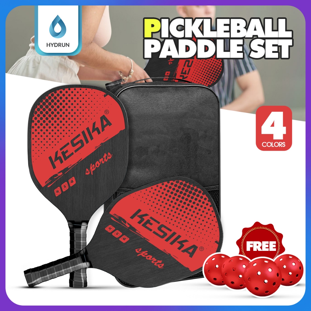 Pickleball Paddle Durable Wooden Pickleball Rackets Set of 2 Rackets ...