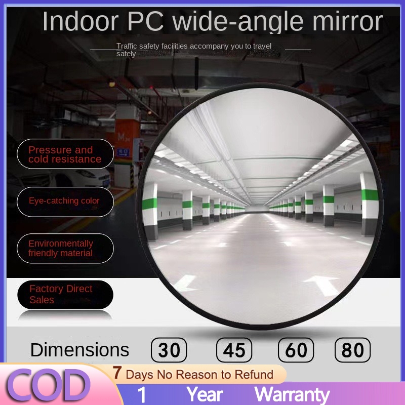 45/60/80CM Outdoor Indoor Traffic Road Wide angle Mirror Concave-Convex ...