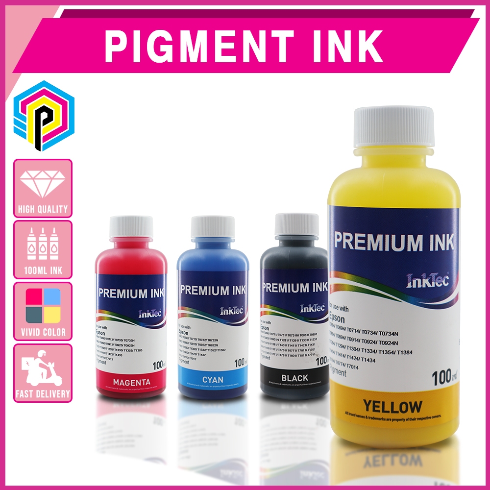 Inktec 100ml Pigment Ink for Inkjet Printers Premium Quality Print Ink ...