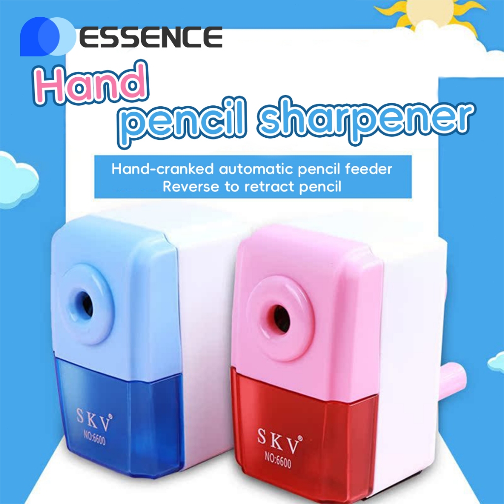Rotary Pencil Sharpener Hand Crank Manual Mechanical Pencil Sharpener ...