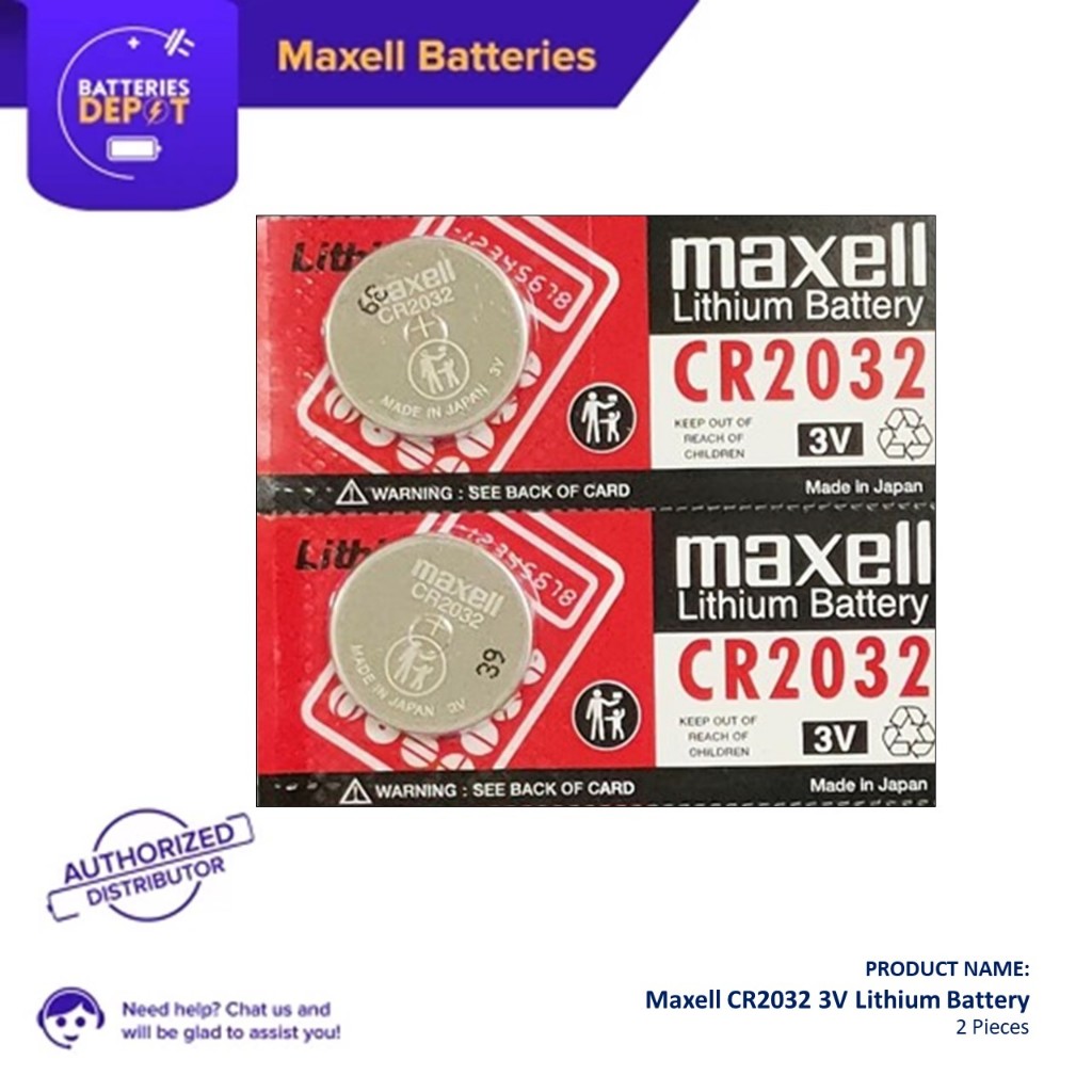 Maxell Lithium Battery CR2032 (sold by piece) | Shopee Philippines