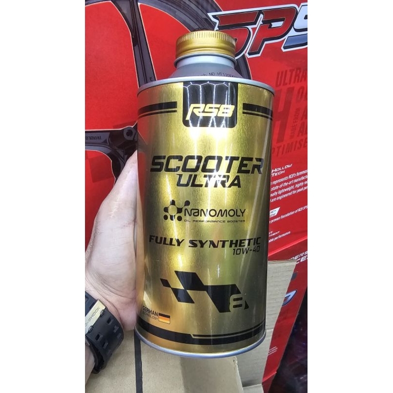 RS8 ENGINE OIL SCOOTER ULTRA NANOMOLY FULLY SYNTETIC 10W-40 | Shopee ...