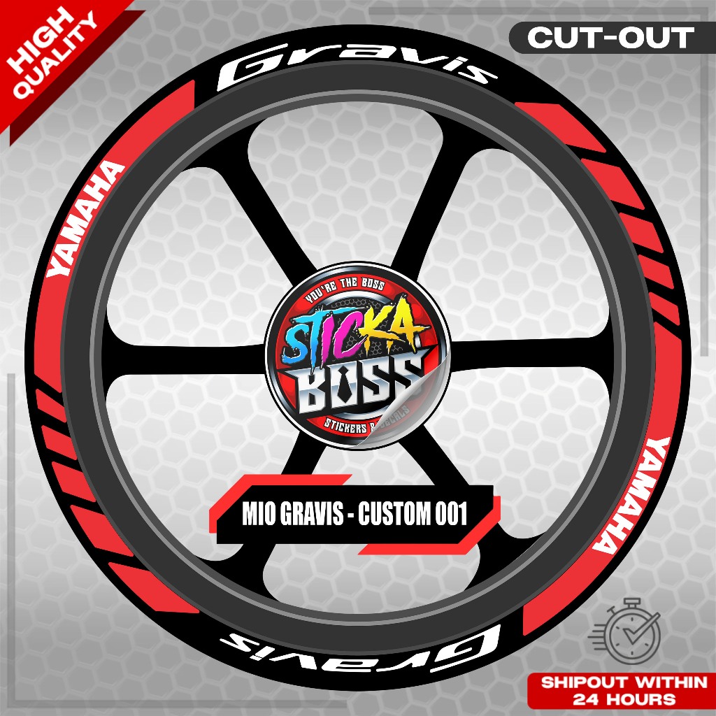 MIO GRAVIS MAG STICKER SET ( 2 MAGS ) - CUSTOM 001 | VINYL WATERPROOF ...