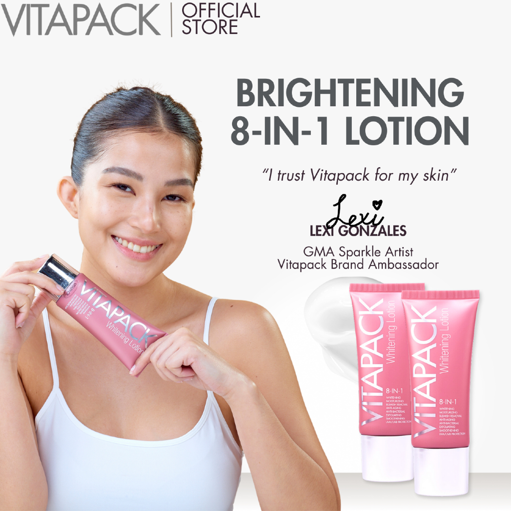 [BUY 1 TAKE 1] VITAPACK 8-in-1 Whitening Lotion 90ml | Shopee Philippines