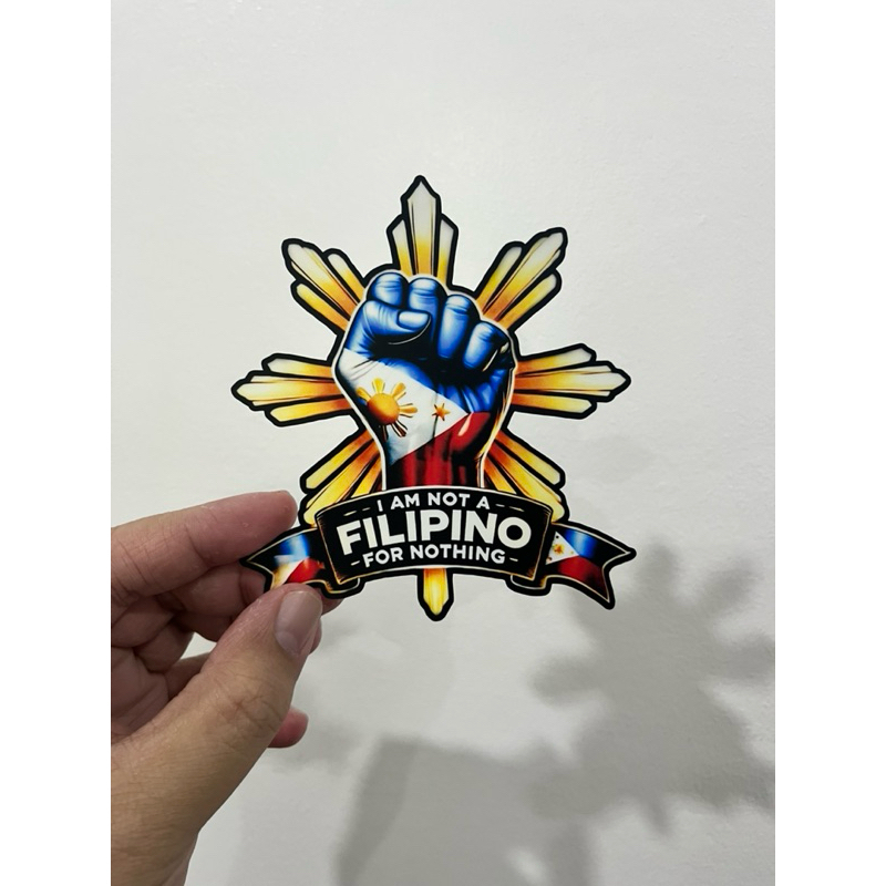 Brand New Filipino Fist Waterproof Sticker pack Pinoy PH Flag Pinas ...
