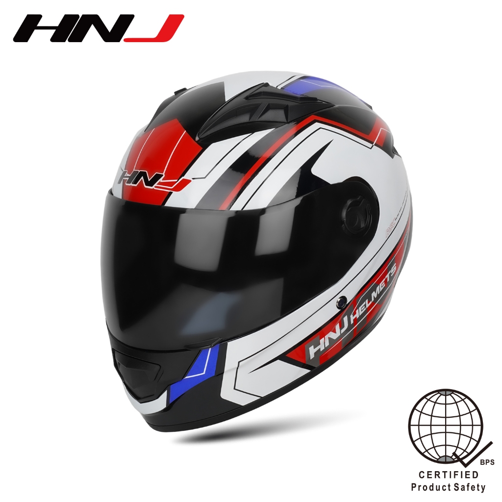 HNJ 855 W/D Men's Full Face helmet for motorcycle Single Visor Women ...