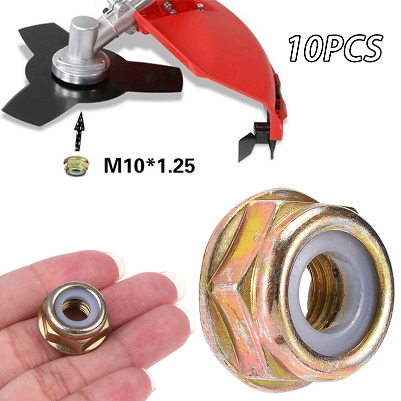 10Pcs Brush Cutter Thread Blade Replacement Blade Nut Universal ...