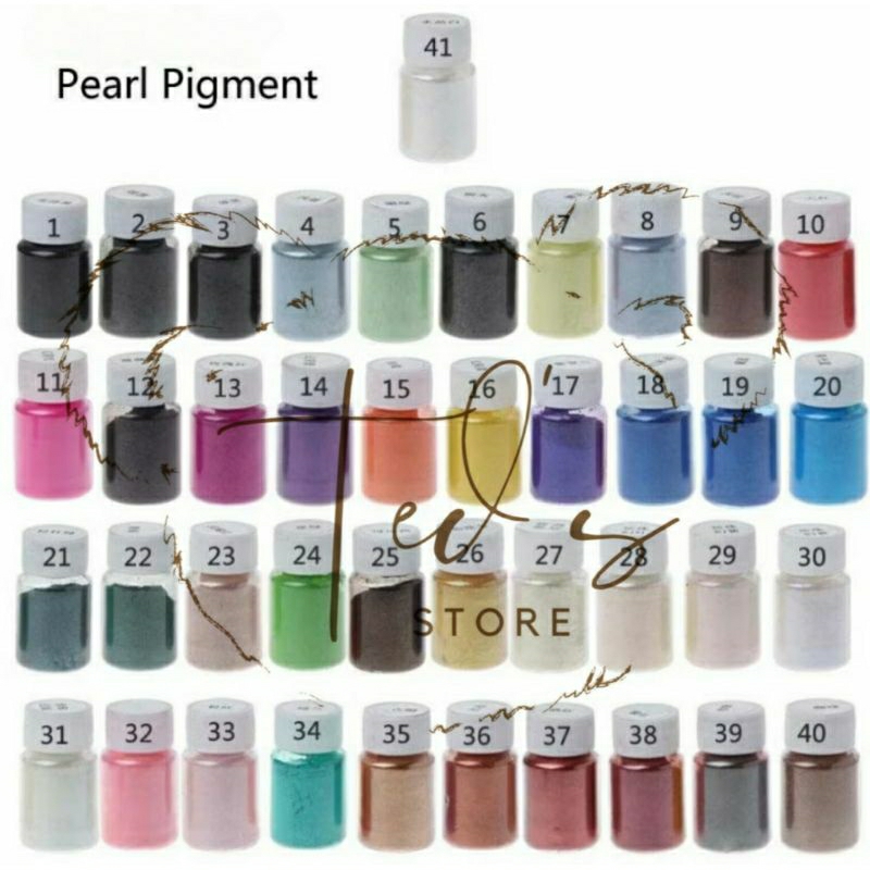 Mica Pearlescent Powder Collection Epoxy Resin Dye Pearl Pigment ...
