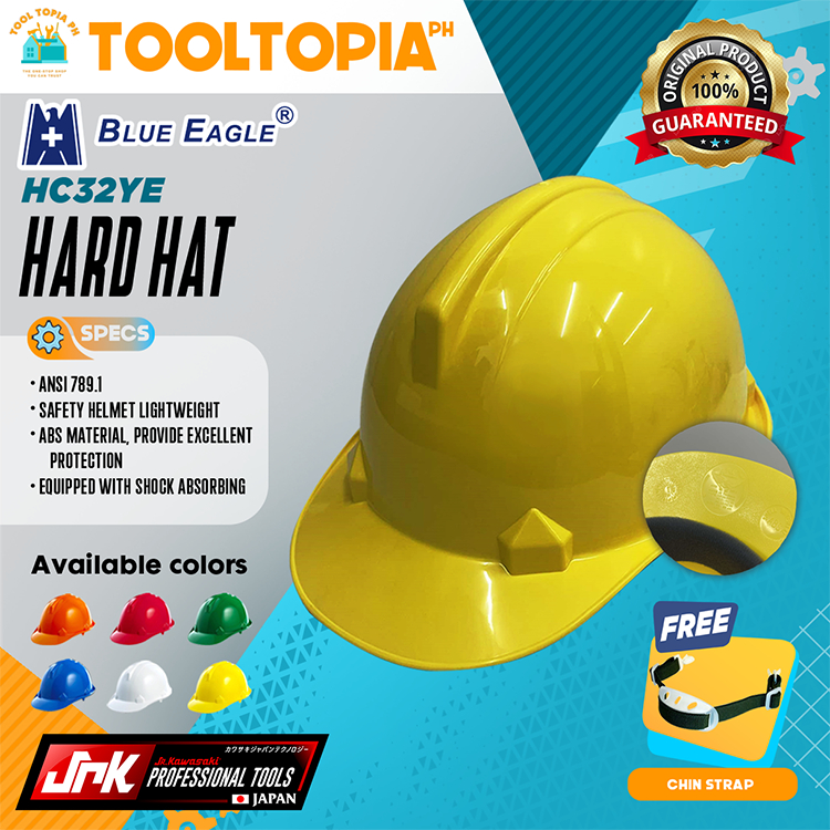 Blue Eagle Hard Hat (Safety Helmet) DURABLE HIGH QUALITY LIGHT WEIGHT ...