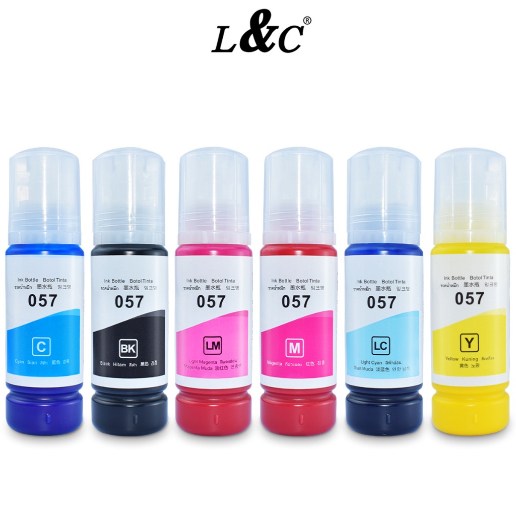 L&C 057 Dye Ink For Epson L8050 L18050 L 8050 L 18050 Printer For Epson ...