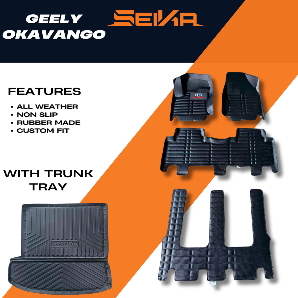 Geely Okavango Car Mat with trunk tray, car accessories, geely car ...