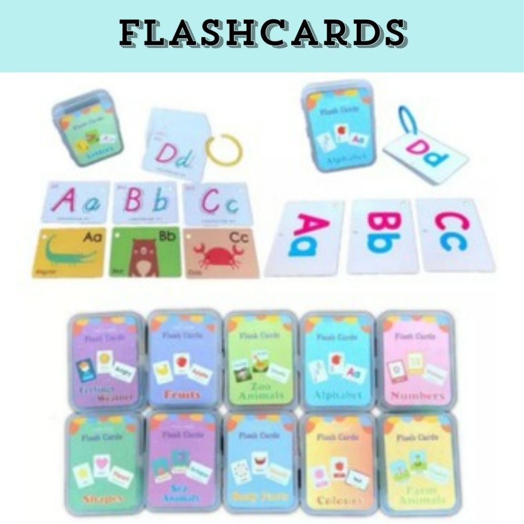 TFL Educational Flash Cards with Ring Early Development Memory Enhance ...