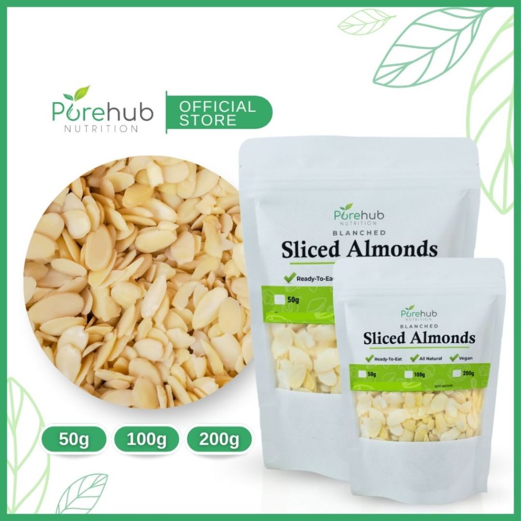 Purehub® Retail Pack Sliced Blanched Almonds | Shopee Philippines