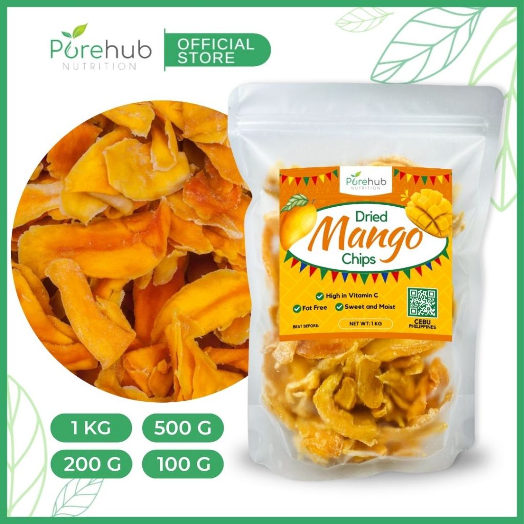 Purehub® Cebu Dried Mango Chips(Export Quality) | Shopee Philippines