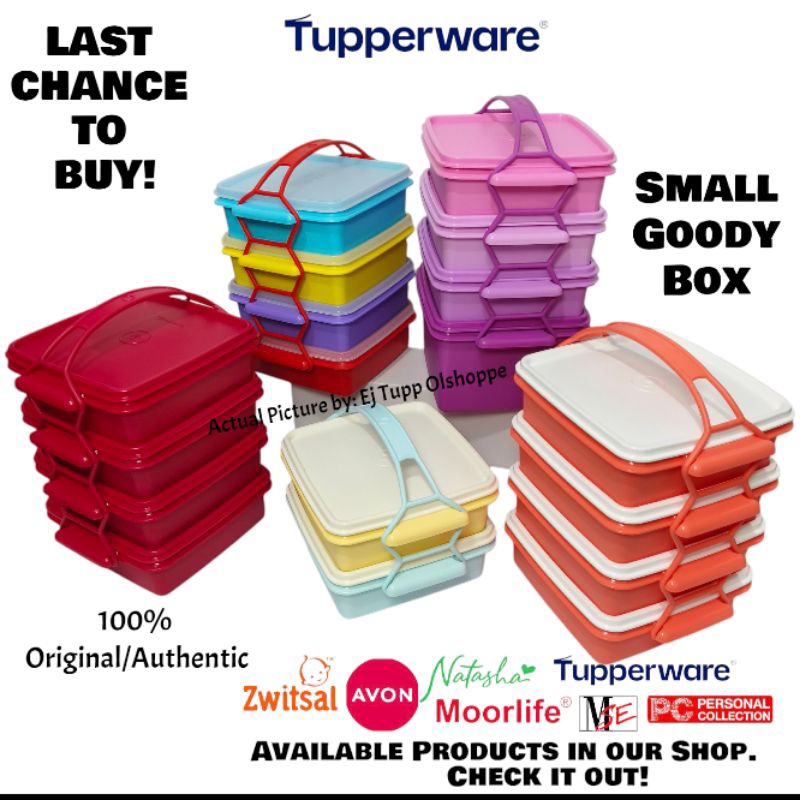 Original Tupperware Brands Small Goody Box 850ml (4pcs) Read ...