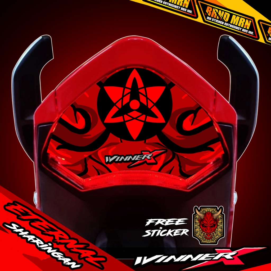 HONDA WINNER X 150 TAILLIGHT SHARINGAN DECAL CLEAR STICKER TINT ...