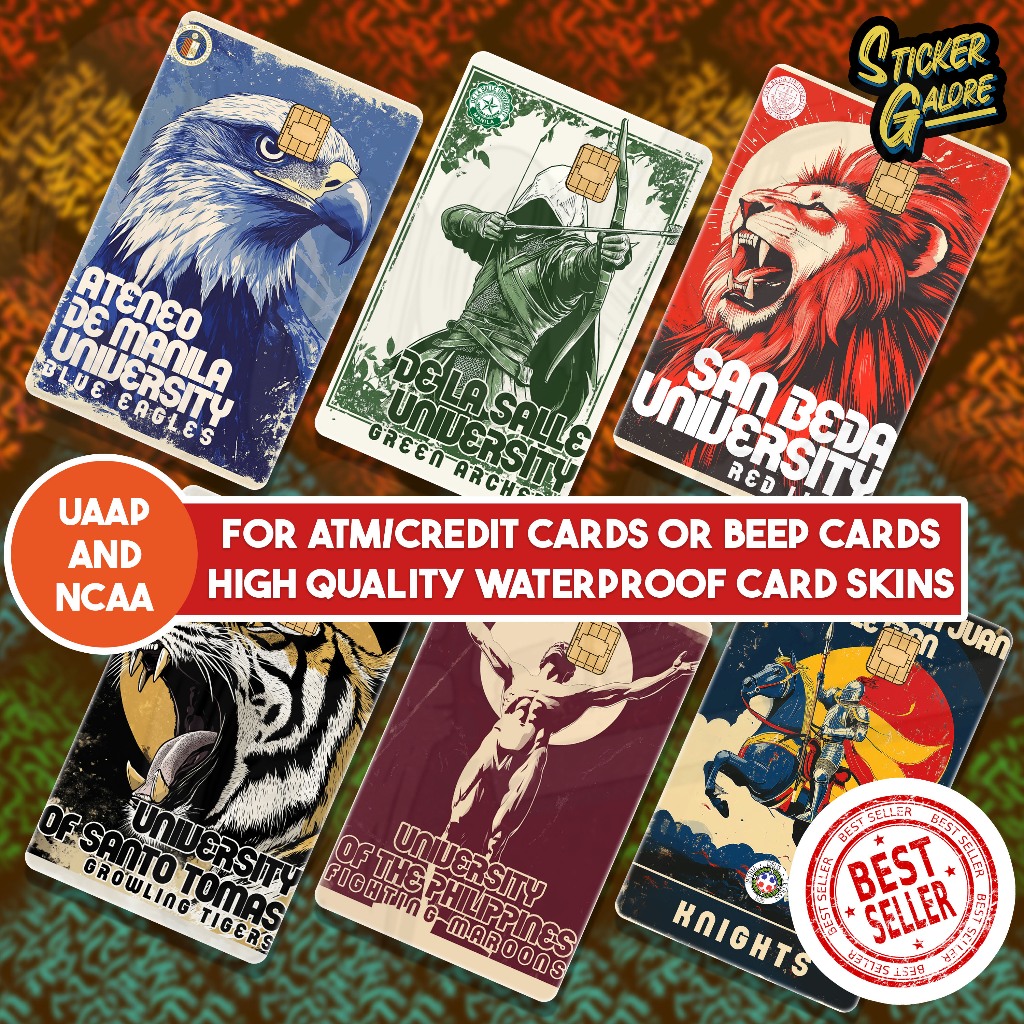 UAAP/NCAA BEEP CARD STICKER | ADAMSON, ADMU, CSB, DLSU, MAPUA, FEU, NU ...