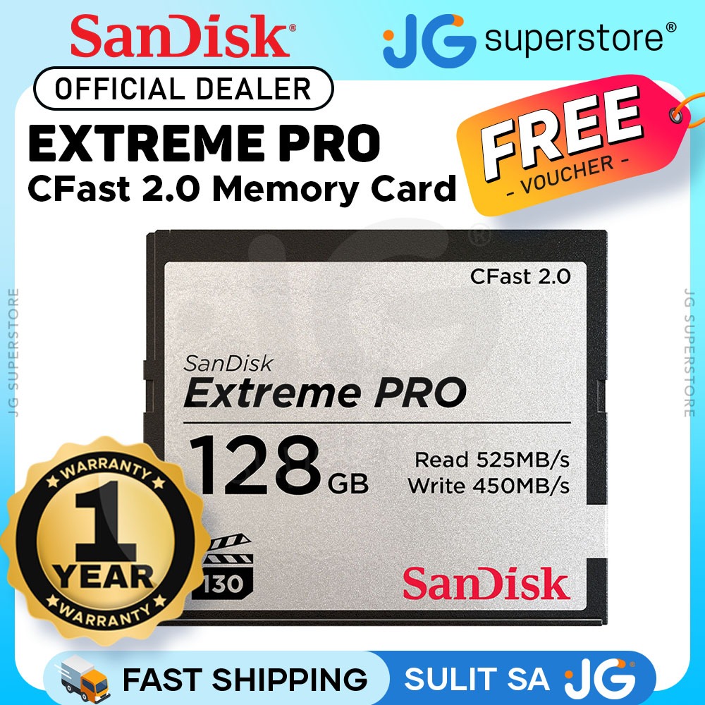 SanDisk Extreme PRO 128GB 64GB Compact Flash CFast 2.0 Memory Card 4K Video VPG-130 3500x ...