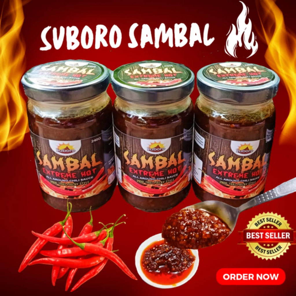 SUBORO Sambal Extreme Hot (Indo, Thai, Malay Style All Around Chili ...