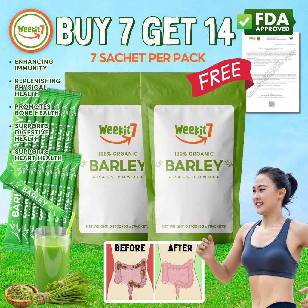 Weekit7 Pure Barley Grass Powder Organic Superfood for Immune Health ...