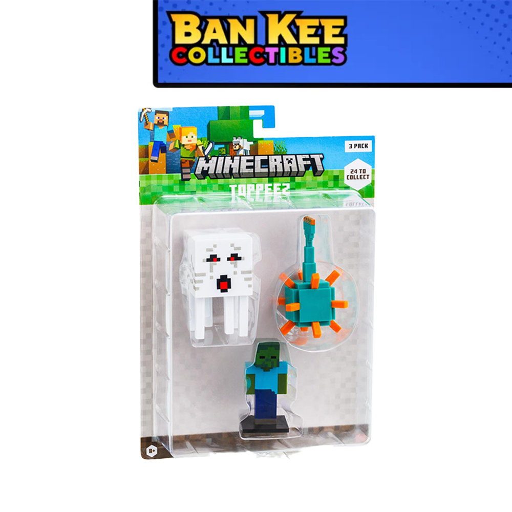 Minecraft 3D Toppeez 3 pack blister (RANDOM) | Shopee Philippines