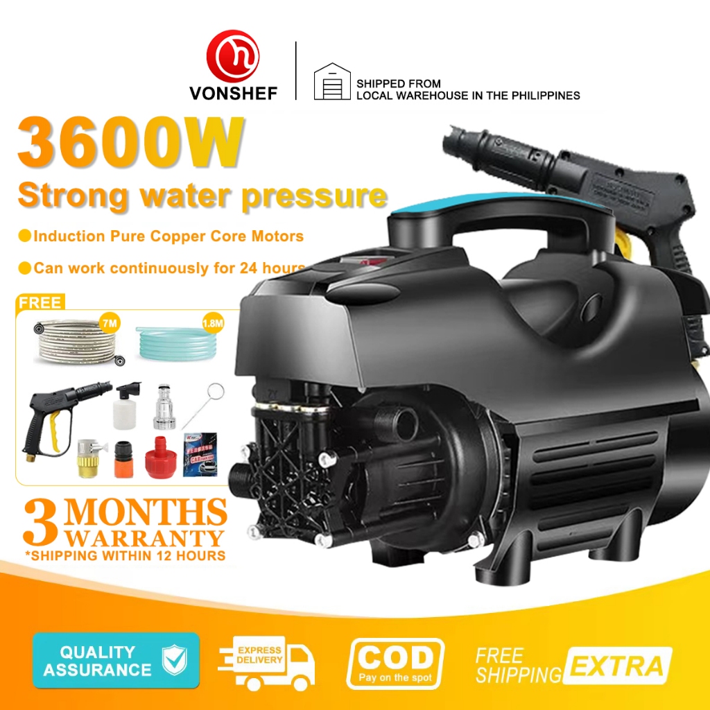 3600W High Pressure Washer Portable Fully Automatic Car Wash Machine Spray Pressure Cleaning ...