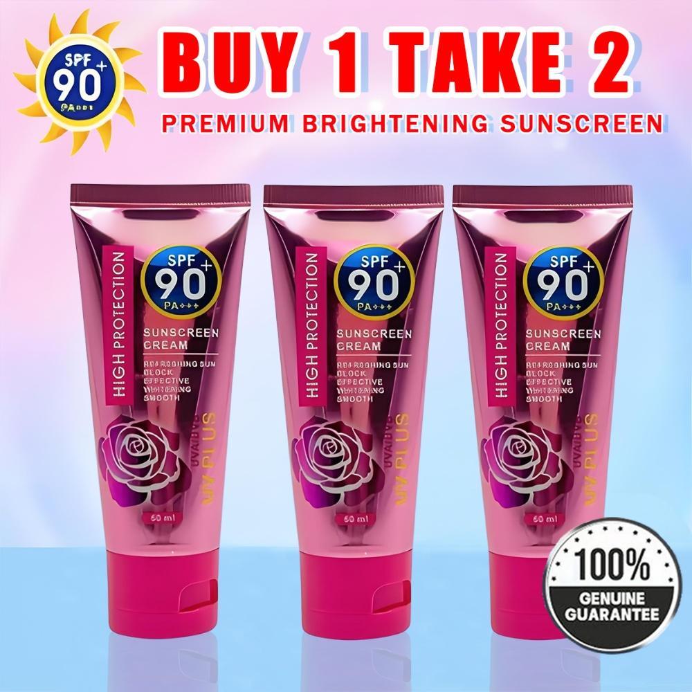 Buy1Take1 SPF90+ Sunscreen Cream High Protection UV PLUS 60ml Whitening Cream Long Lasting ...