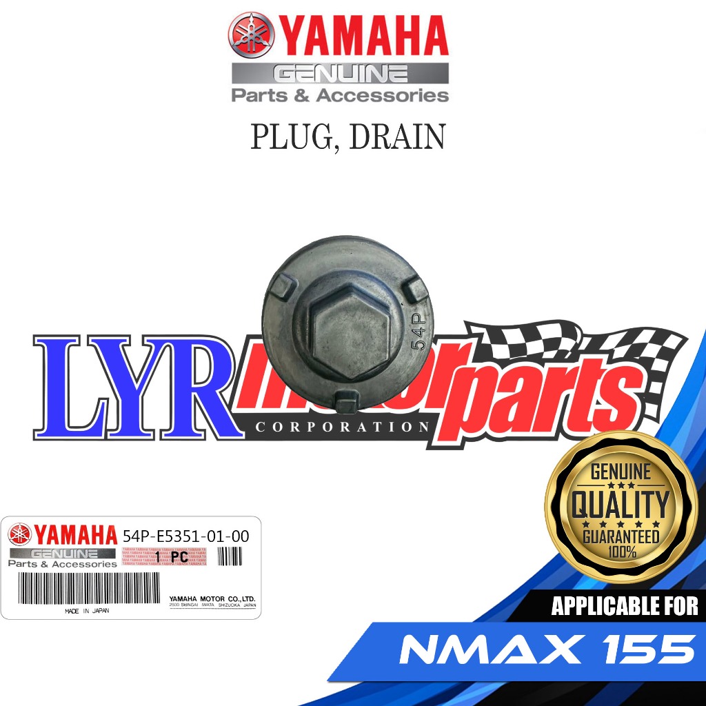 YAMAHA GENUINE DRAIN PLUG FOR NMAX 155 V2 ( 54P-E5351-01 ) | Shopee ...