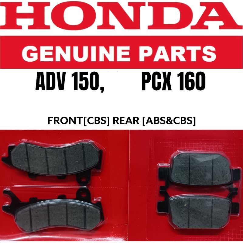 BRAKE PAD FRONT & REAR FOR ADV 150, CBS/ PCX 160 CBS | Shopee Philippines