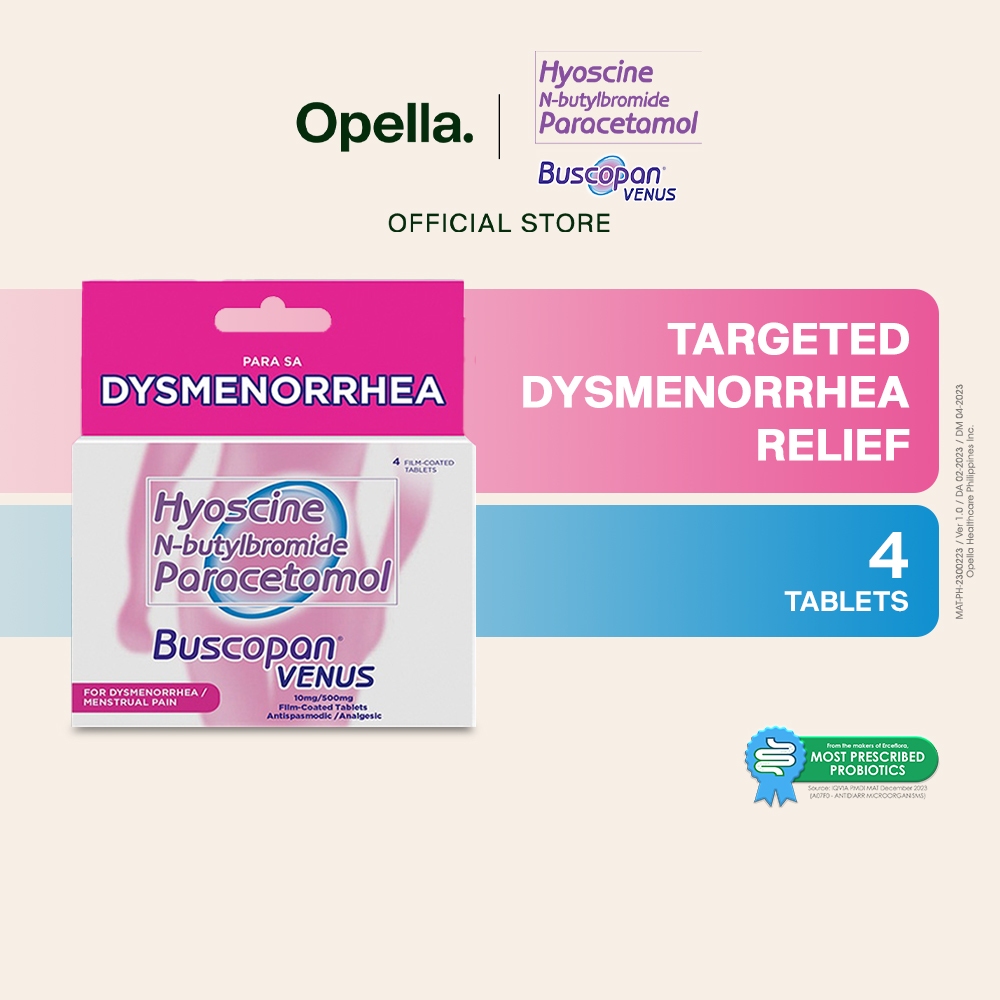 Buscopan Venus Relief Menstrual Period Cramps, Reduces Pain ...