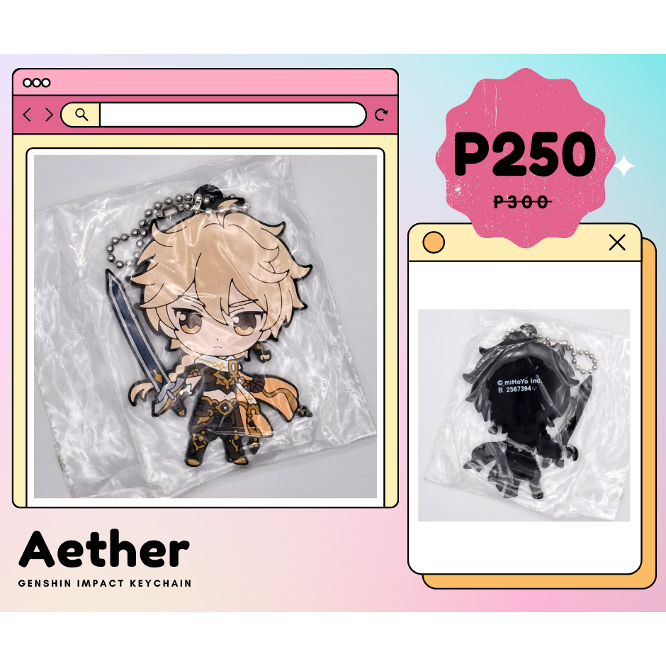 Official Genshin Impact Gacha Keychains | Shopee Philippines