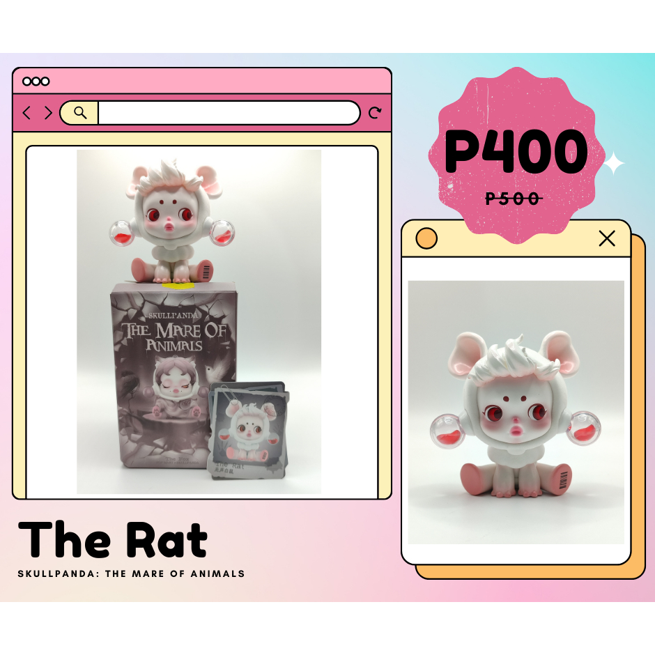 Official POP MART Skullpanda The mare of animals (The Rat) | Shopee ...