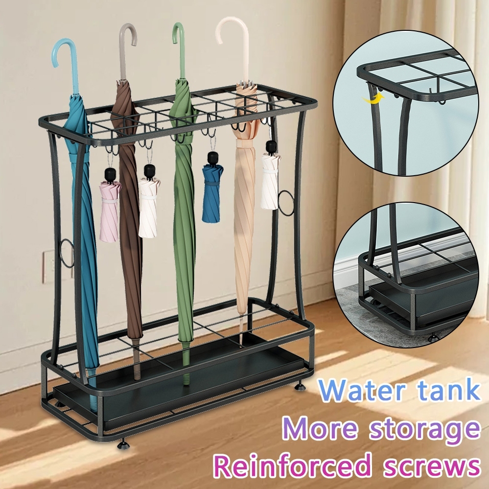 Metal Umbrella Stand Rack Umbrella Baskets Umbrella Holder Waterproof ...