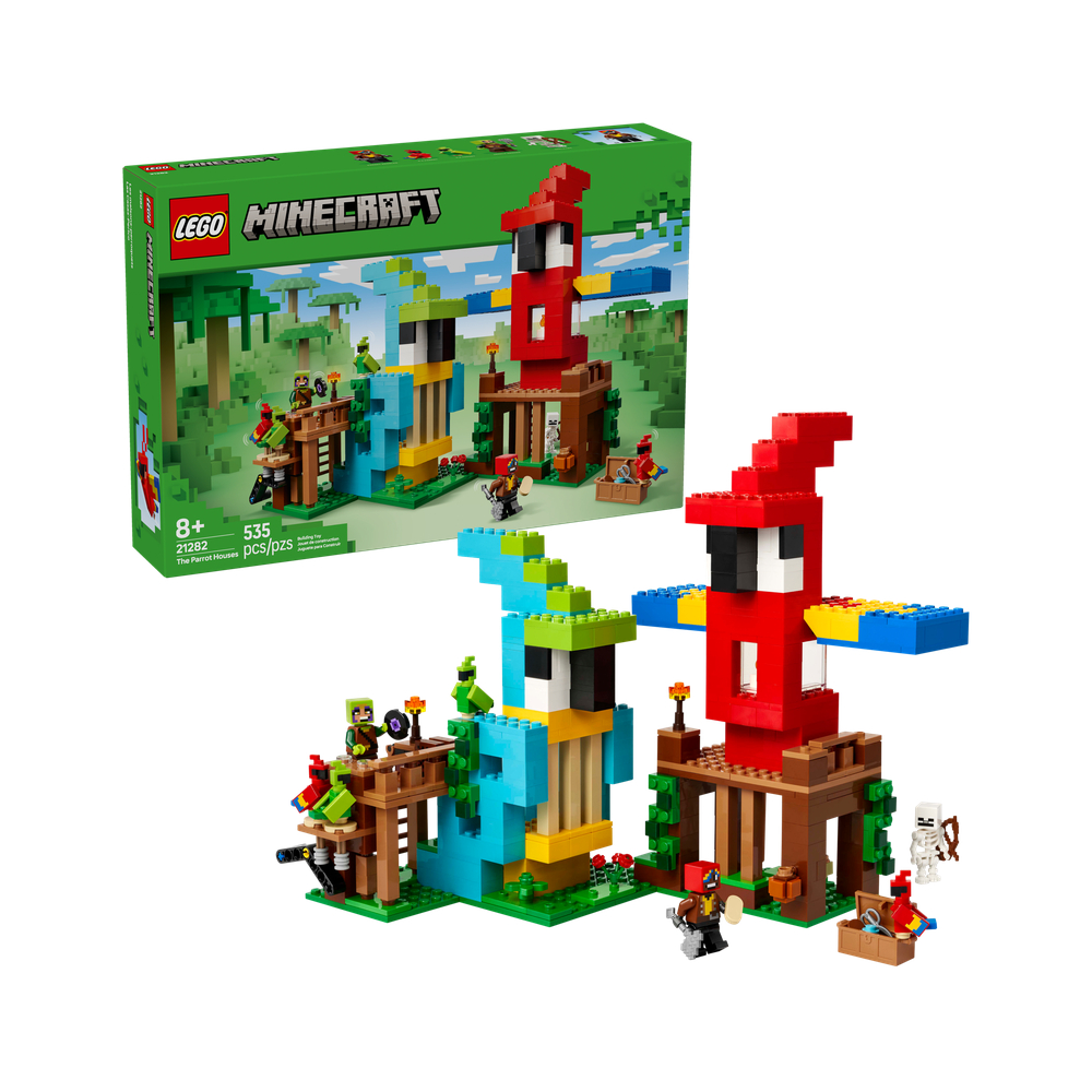 LEGO Minecraft 21282 The Parrot Houses | Shopee Philippines