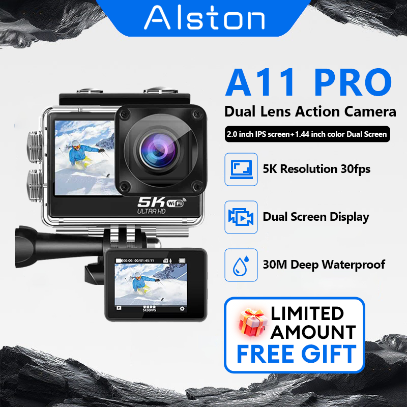 E-CAM A11 PRO Action Camera WIFI 5K HD Sports Underwater Outdoor Anti ...