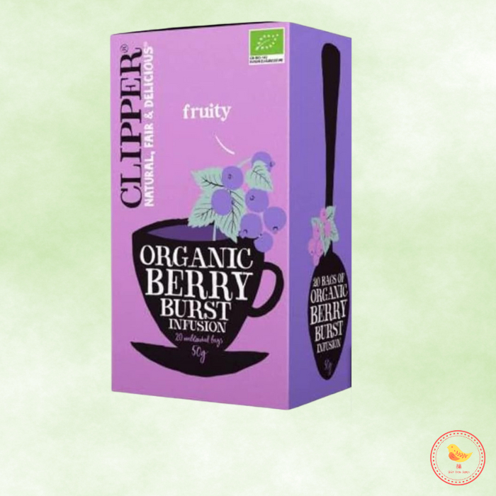 Clipper Berry Burst Organic Herbal Tea Caffeine Free 20P Berry Burst ...