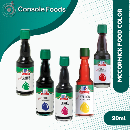 McCormick Food Color (Blue, Green, Red, Yellow, Violet) | Shopee ...