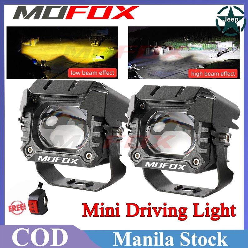 MOFOX V7 Laser Gun MDL Mini Driving Light Hi/Lo Dual Color 40W ...
