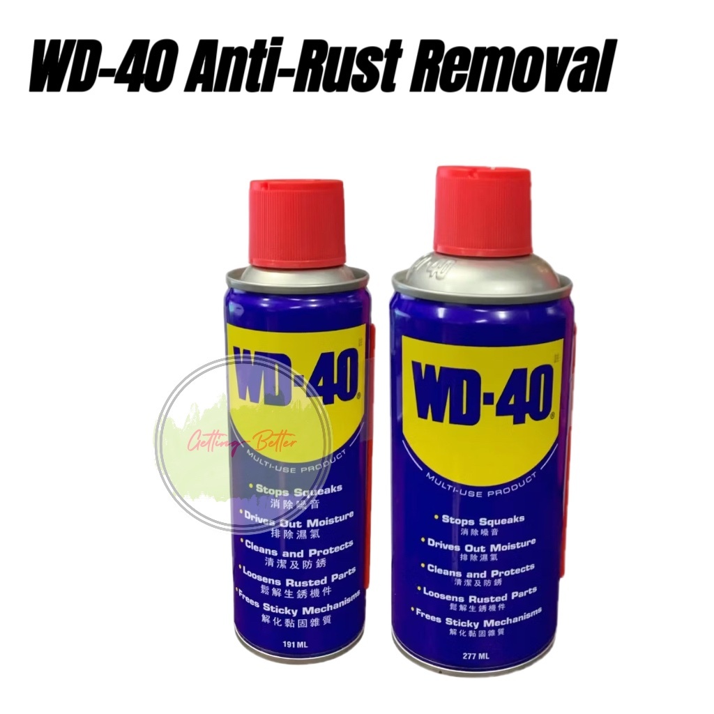 ORIGNAL WD-40 ANTI-RUST REMOVAL AND PENETRATION OIL (WD-40 191ML & WD ...