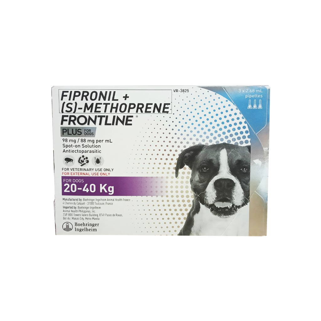 Frontline Plus for Dogs Spot On Solutio (Fipronil+ (S)- Methoprene (One ...
