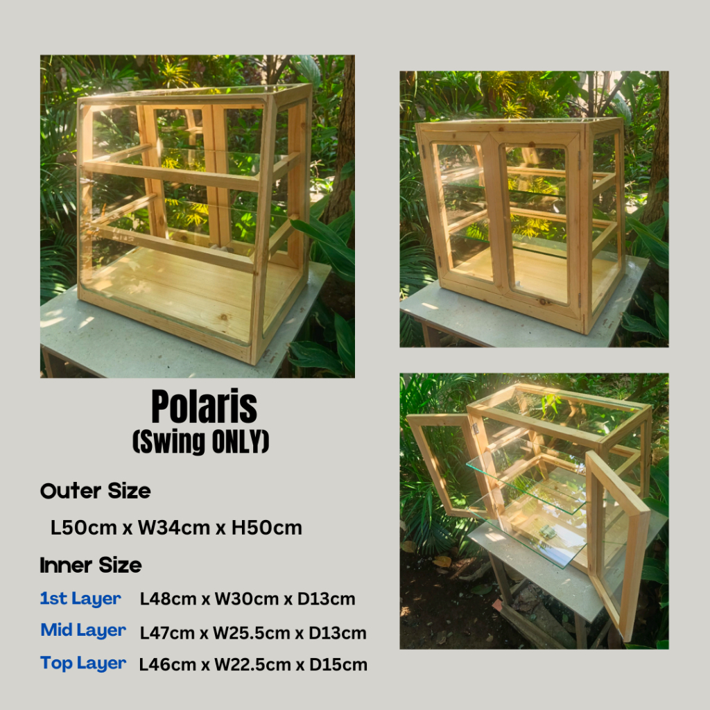 Polaris: (SWING DOOR) 3 Layer Slanted type Pastry Bread Food Display ...