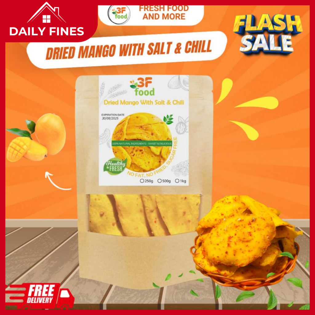 [FLASH SALE] Dried Mango With Salt And Chili 3F Food Dry Snack Natural ...