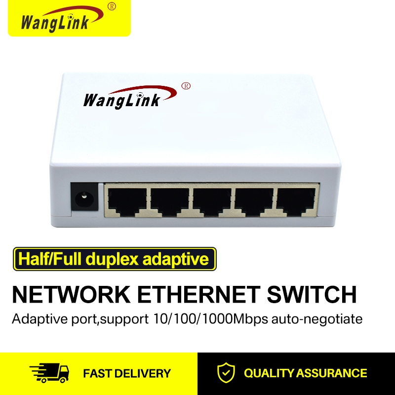 WangLink 5/8Port 10/100/1000 Mbps Desktop Gigabit Switch Ethernet High ...
